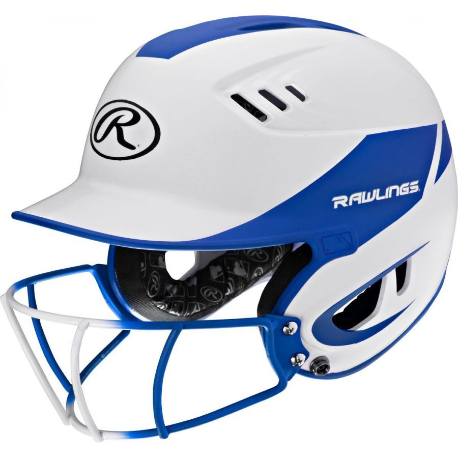 Rawlings Velo Senior Fastpitch Matte Batting Helmet w/Mask - Gear Trybe
